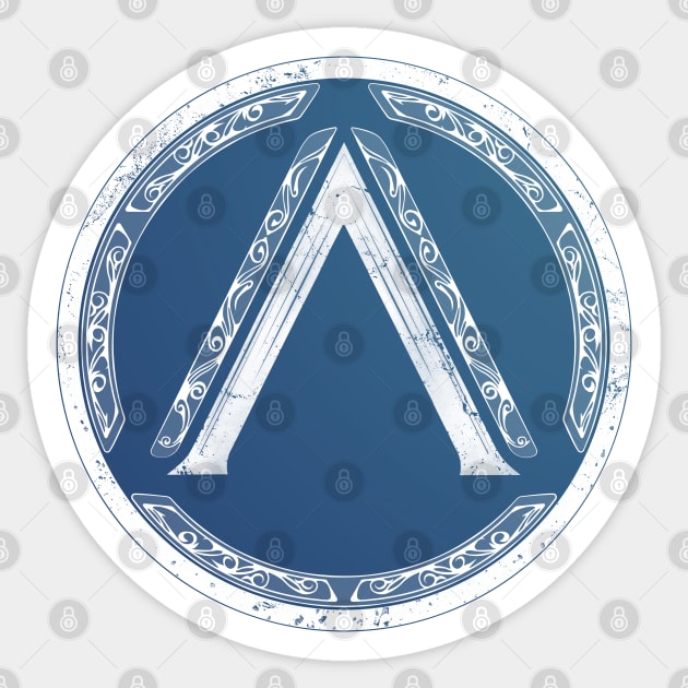 Sparta Lambda Symbol - Spartan Warrior - Sticker | TeePublic